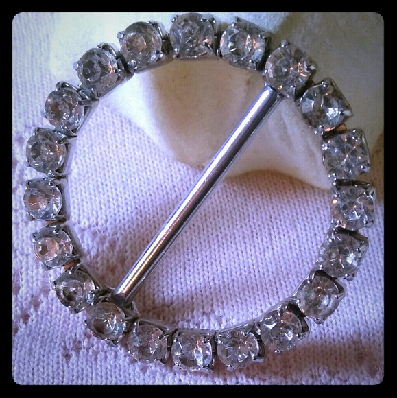 Accessories | Vintage Rhinestone Scarf Ring | Poshmark